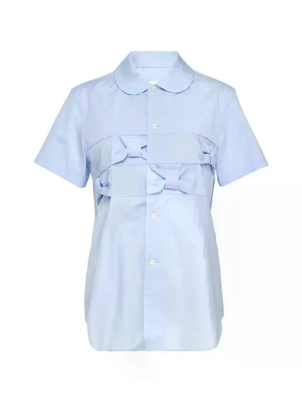 Comme Des Garçons Bow-detail Cotton Shirt