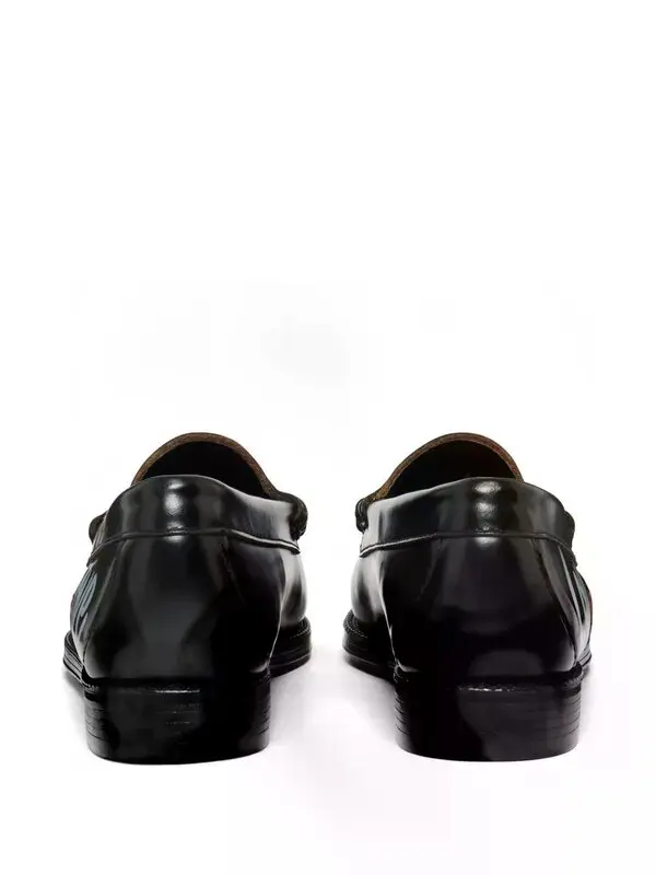 G.H.BASS Penny Loafers With Heart Detail - Black
