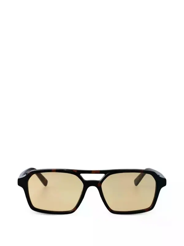 MAISON MARGIELA Lunettes 7 Browline Sunglasses - Brown