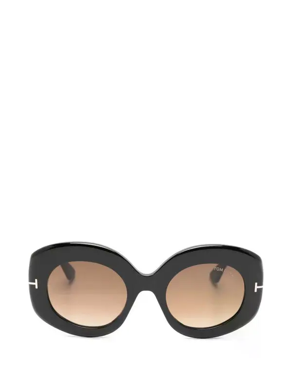 TOM FORD Round Frame Sunglasses - Brown