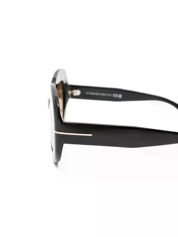 TOM FORD Round Frame Sunglasses - Brown