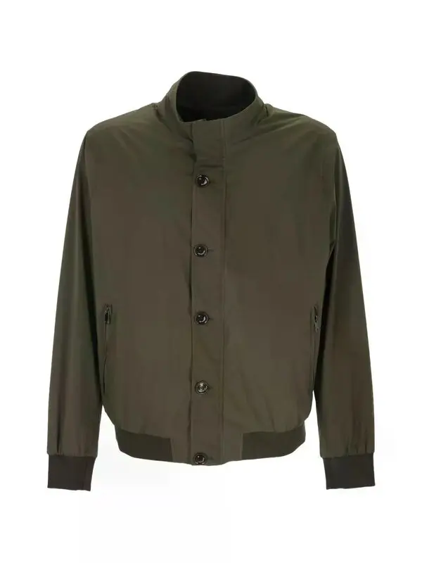 ON THE BUND Button-front Bomber Jacket