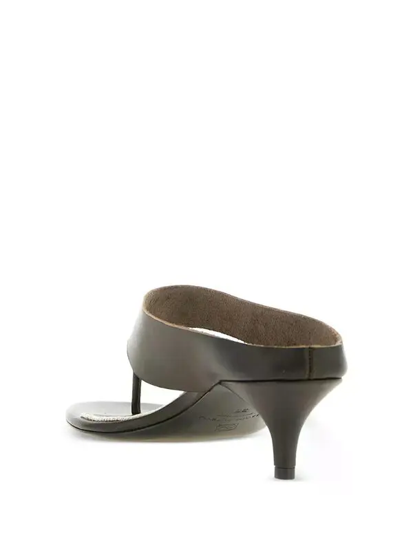 Magda Butrym Curved Stitching Leather Sandals