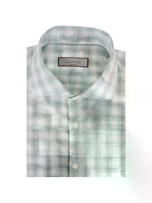 Canali Plaid Woven Shirt