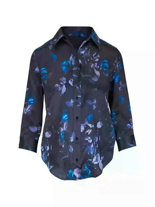 L'Agence Floral Print Blouse