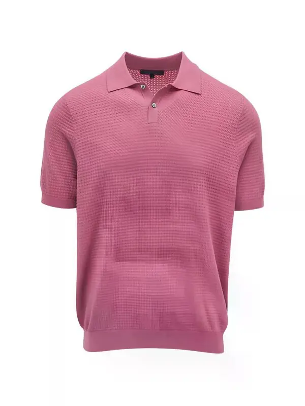 PATRICK ASSARAF Waffle-knit Polo Shirt