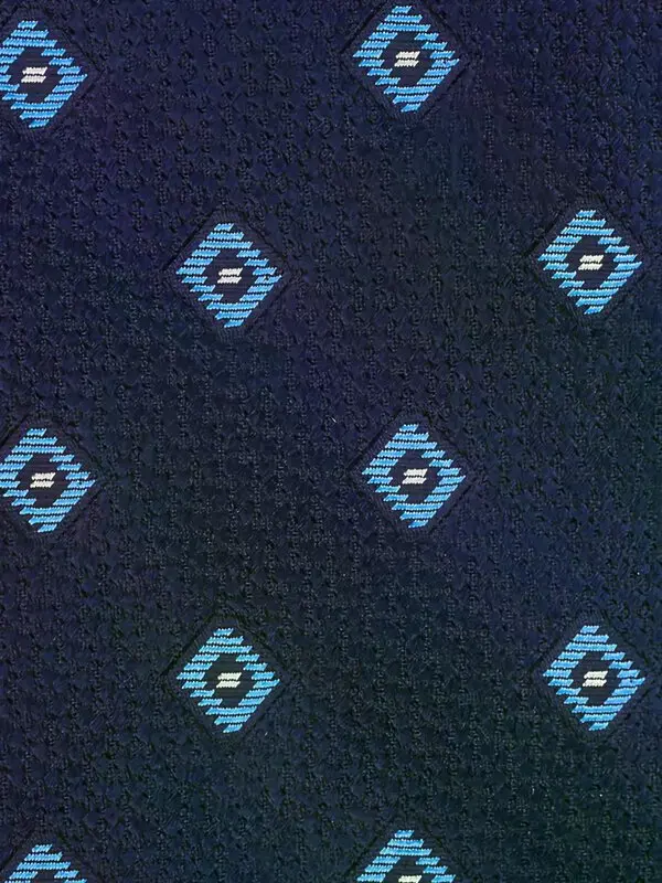 Zegna Diamond Pattern Neck Tie