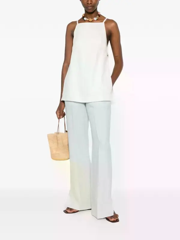 FORTE_FORTE Elasticated-waist Trousers - Blue