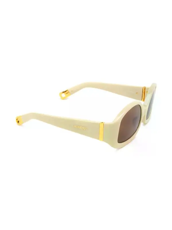 Jacquemus The Colapso Sunglasses - Neutrals