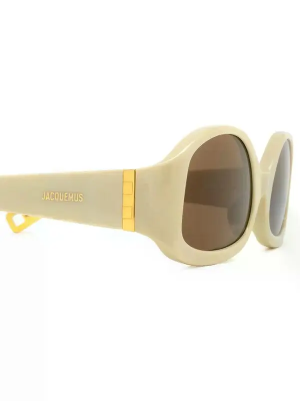 Jacquemus The Colapso Sunglasses - Neutrals
