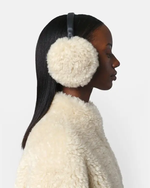 Apparis Esme Bouclette Earmuffs - Oat