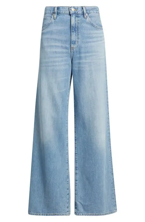FRAME The Off Duty Stroll Wide Leg Jeans - Frey