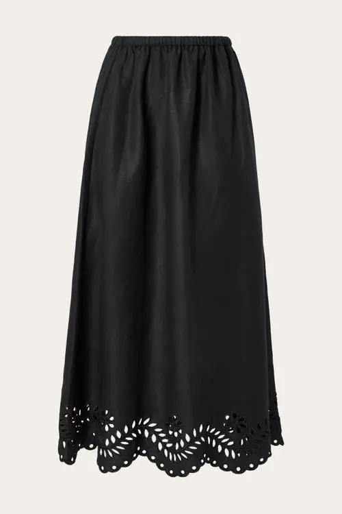 MALINA Chara Broderie Anglais Maxi Skirt