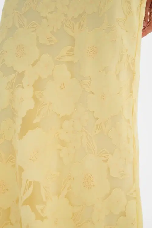 MALINA Sorelle Lace Slip Maxi Dress