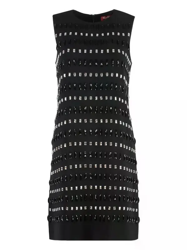 Max Mara Crystal-embellished Mini Dress - Black