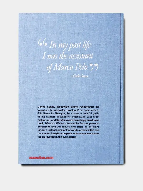Assouline Carlos's Places Book - Blue