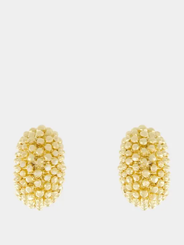 PAOLA SIGHINOLFI Simone 18k -plated Textured Earrings - Gold