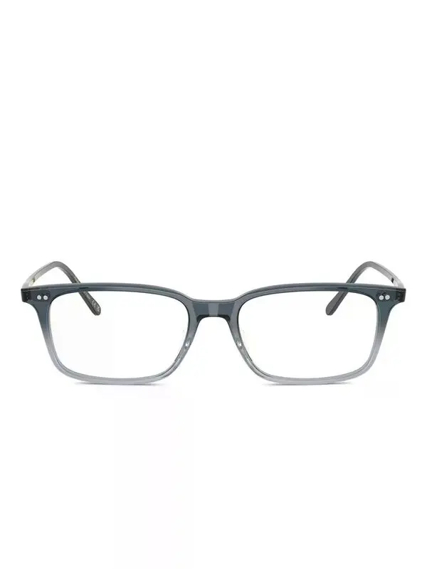 Oliver Spencer Neylan Rectangle-frame Eyeglasses - Grey