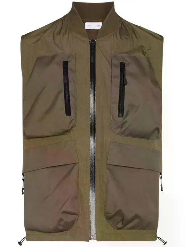 John Elliott Multi-pocket Vest - Green