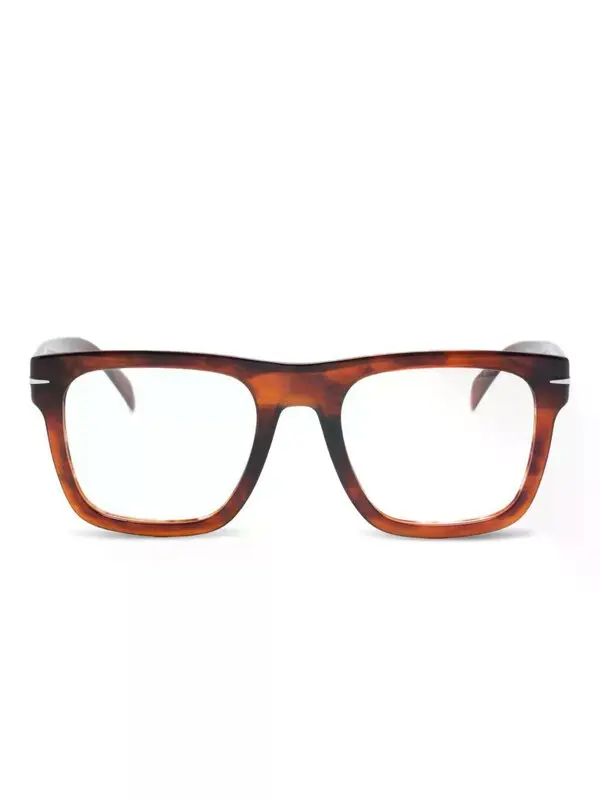 DB EYEWEAR BY DAVID BECKHAM Square-frame Glasses - Brown