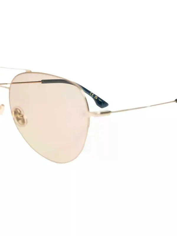 Victoria Beckham Pilot-frame Sunglasses - Gold