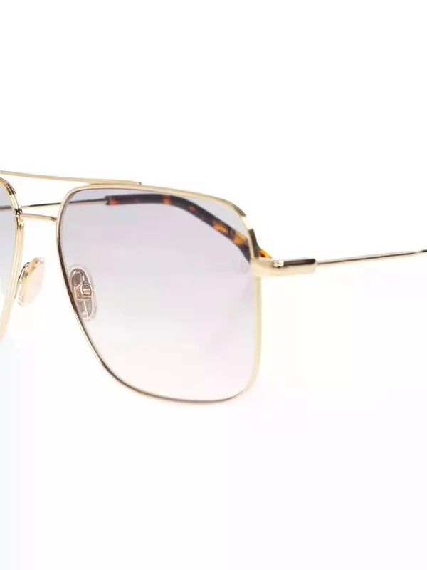 Victoria Beckham Square Frame Sunglasses - Gold
