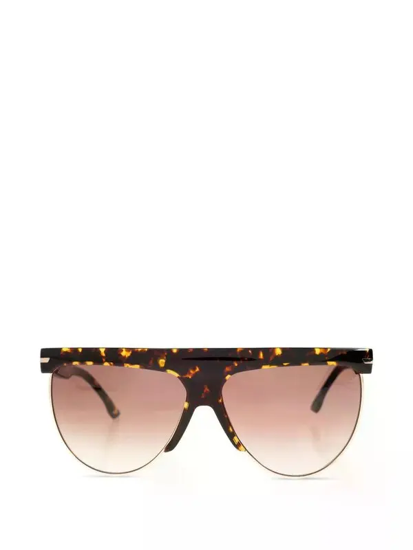 Victoria Beckham Browline-frame Sunglasses - Brown