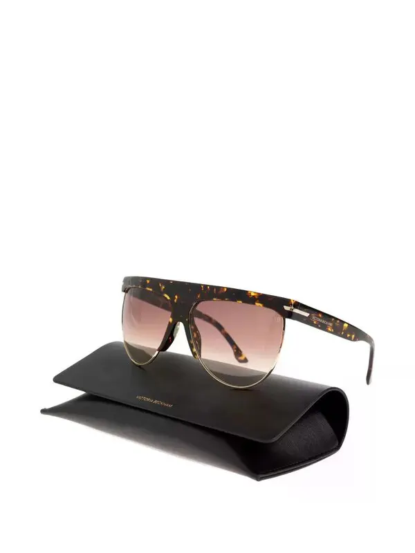 Victoria Beckham Browline-frame Sunglasses - Brown