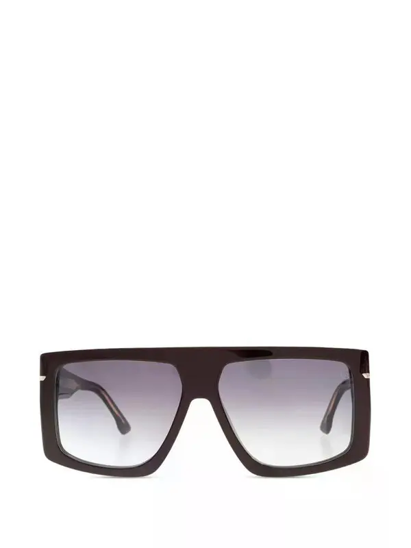Victoria Beckham Rectangle-frame Sunglasses - Brown