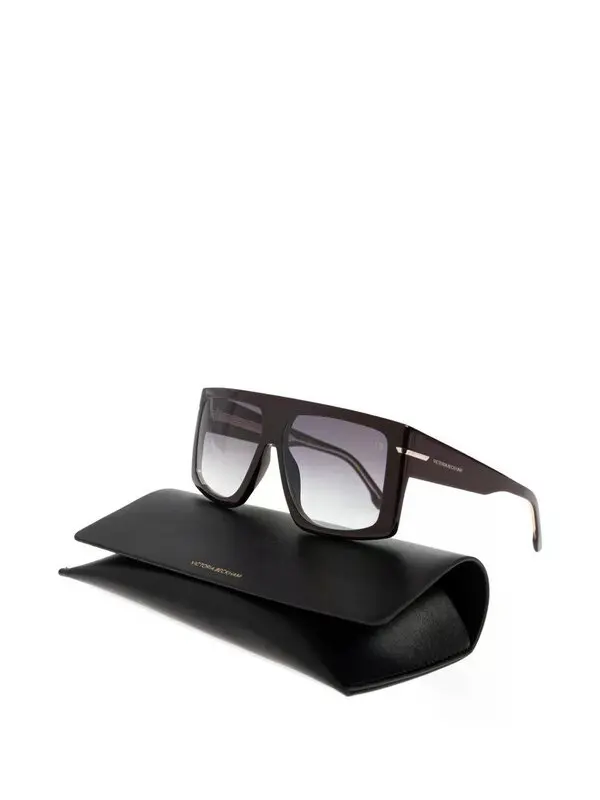 Victoria Beckham Rectangle-frame Sunglasses - Brown