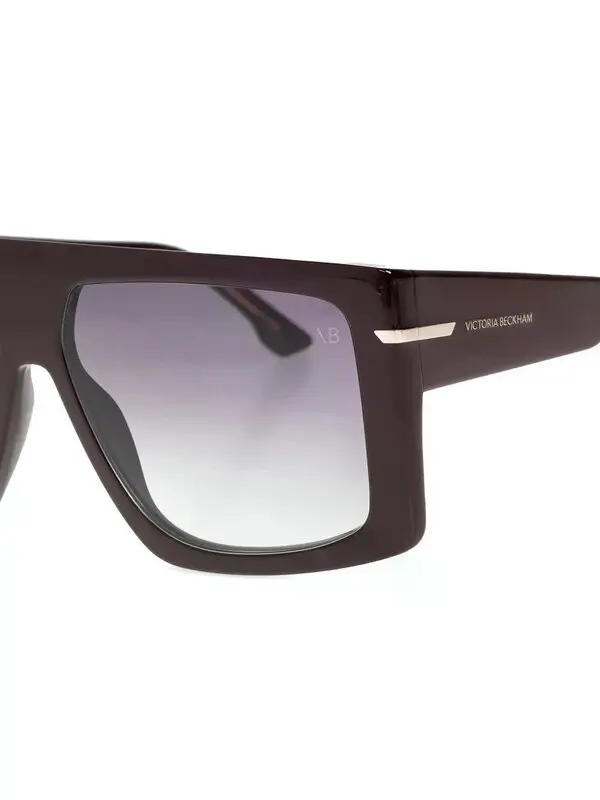 Victoria Beckham Rectangle-frame Sunglasses - Brown