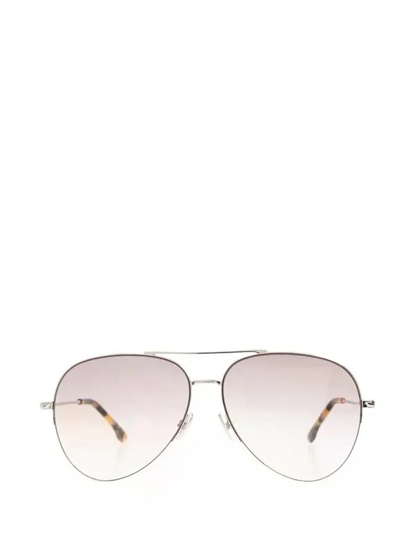 Victoria Beckham Geometric-frame Sunglasses - Silver
