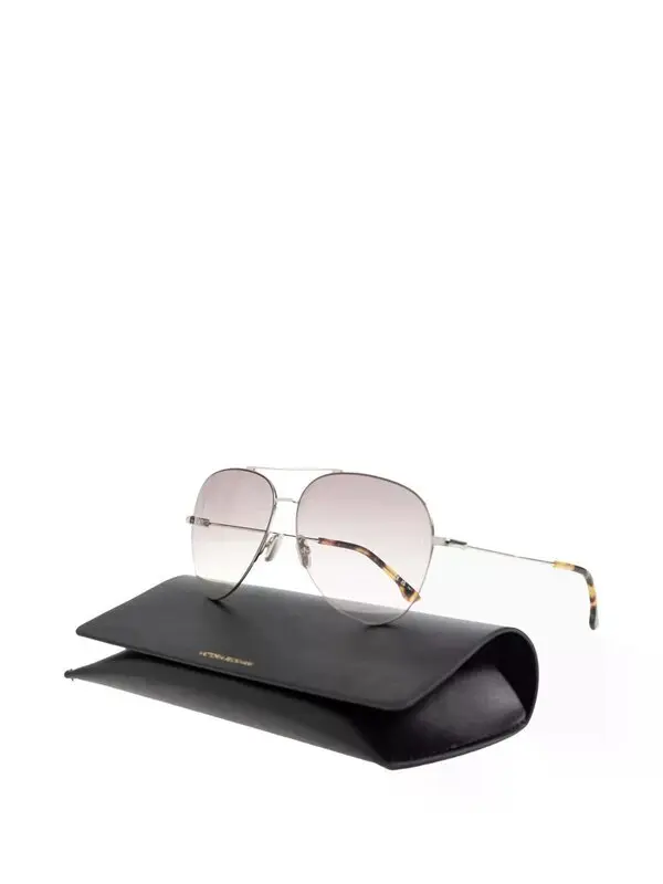 Victoria Beckham Geometric-frame Sunglasses - Silver