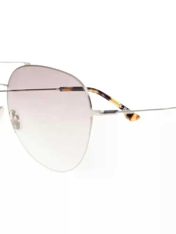 Victoria Beckham Geometric-frame Sunglasses - Silver