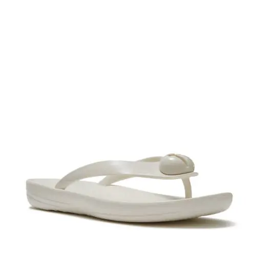 Fitflop Iqushion Glossy Flip-flops - Cream