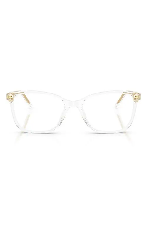 Dolce & Gabbana 54mm Rectangular Optical Glasses - Crystal/demo Lens