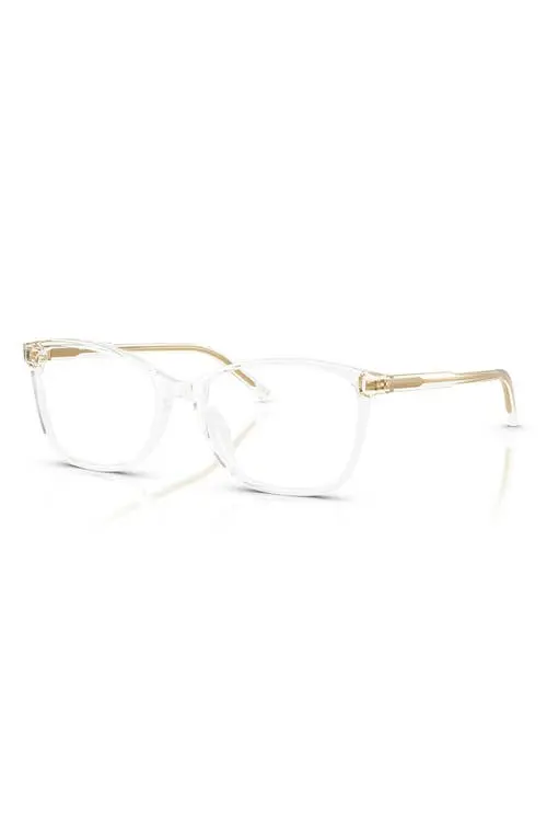 Dolce & Gabbana 54mm Rectangular Optical Glasses - Crystal/demo Lens