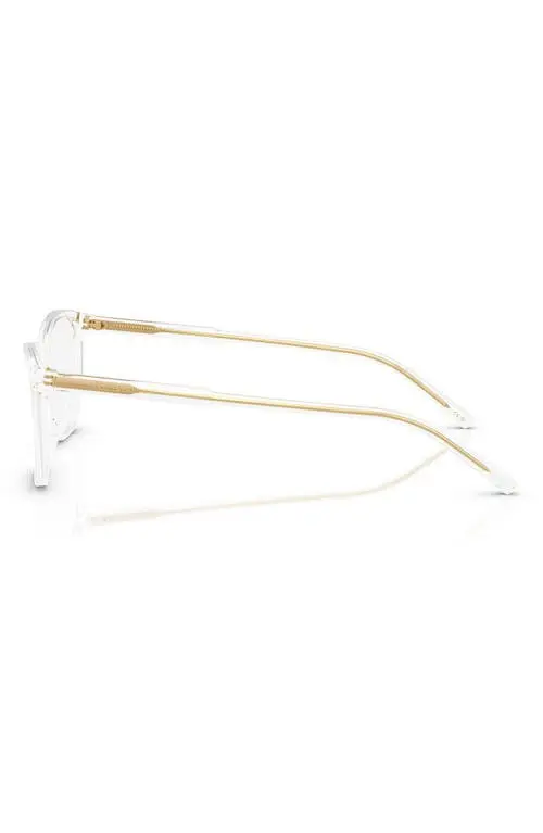 Dolce & Gabbana 54mm Rectangular Optical Glasses - Crystal/demo Lens