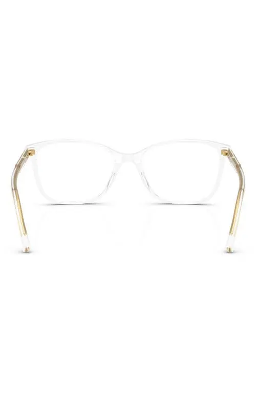 Dolce & Gabbana 54mm Rectangular Optical Glasses - Crystal/demo Lens