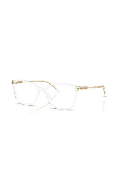 Dolce & Gabbana 54mm Rectangle Eyeglasses - Transparent