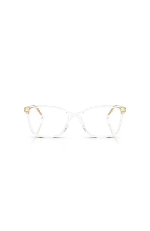 Dolce & Gabbana 54mm Rectangle Eyeglasses - Transparent