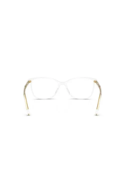 Dolce & Gabbana 54mm Rectangle Eyeglasses - Transparent