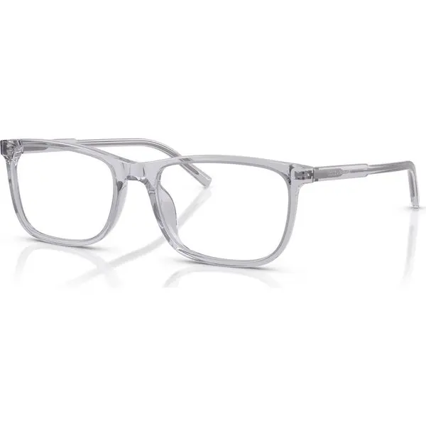 Dolce & Gabbana 53mm Rectangle Full Rim Eyeglasses - Grey