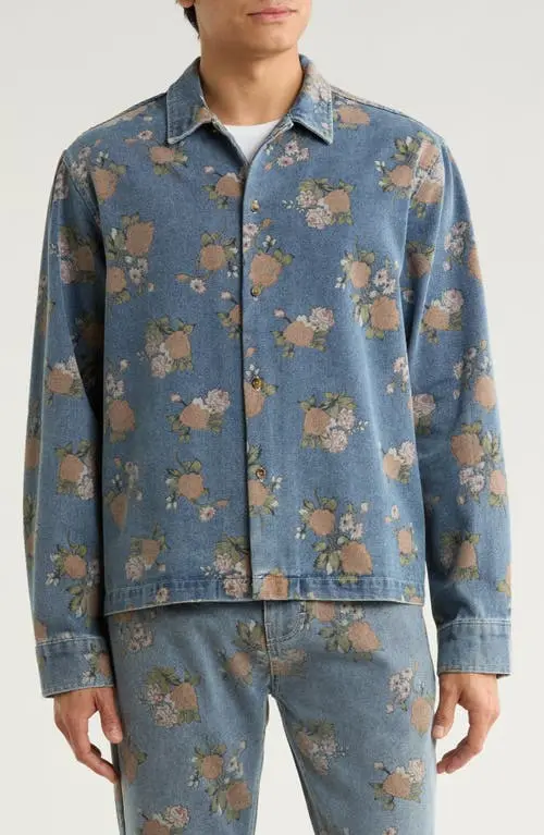 RIZORT Bouquet Denim Shirt Jacket