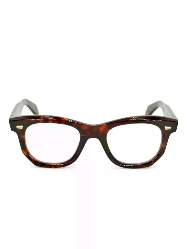 CUTLER & GROSS 1409 Geometric Eyeglasses - Brown