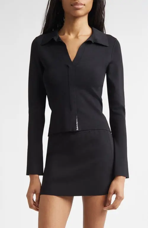 Alexander Wang Long Sleeve Polo Sweater
