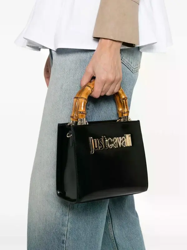 Just Cavalli Logo-detail Tote - Black