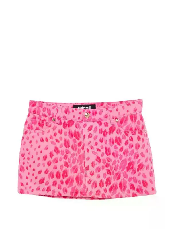 Just Cavalli Patterned Mini Skirt