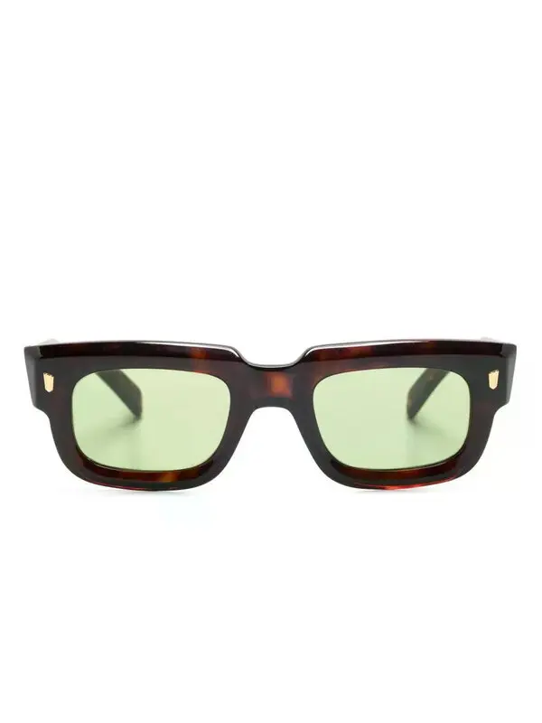 CUTLER & GROSS 9325 Rectangle-frame Sunglasses - Brown