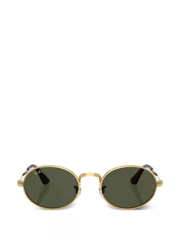 Ray-ban Oval Frame Sunglasses - Gold